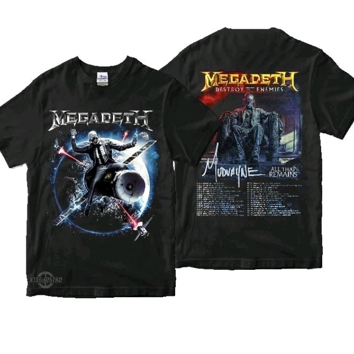 Megadeth Destroy all enemies tour T-Shirt megadeth band T-Shirt metal ...