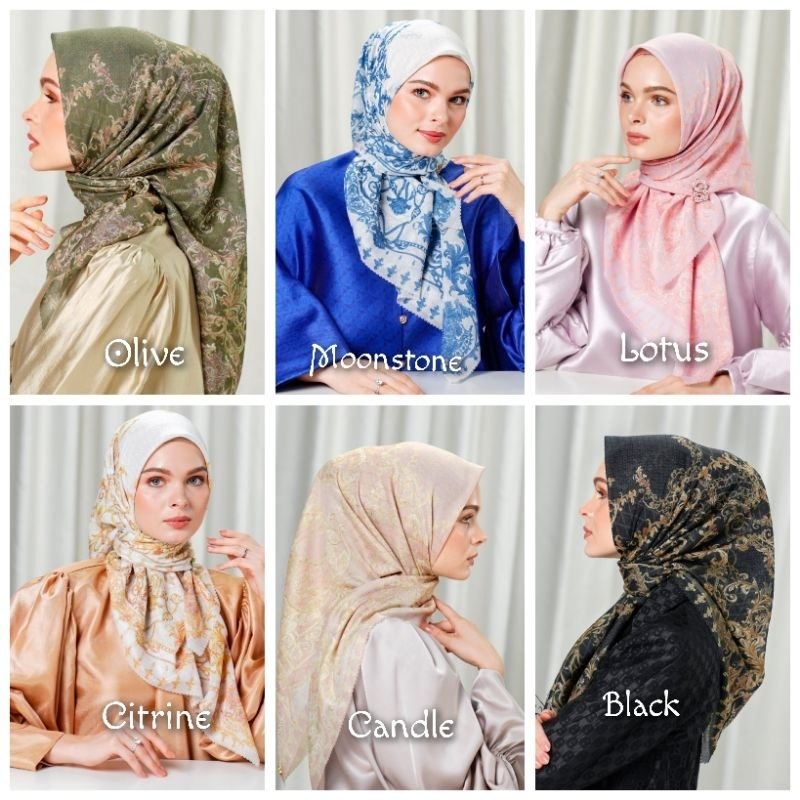 Square Motif ala BS Btnscarves Buttonscarves The Crown Samla Series ...