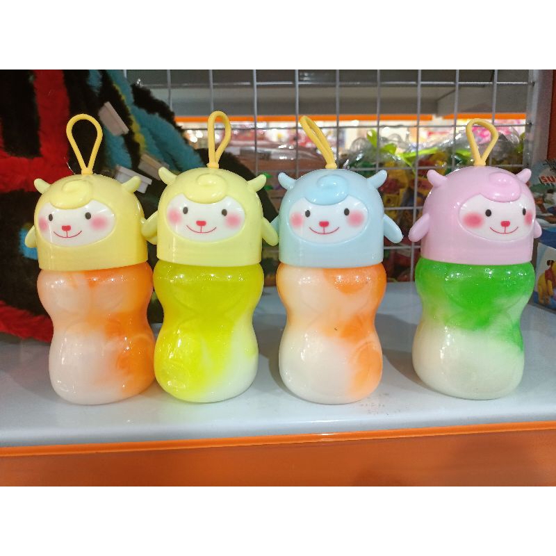 Viral slime, beef motif slime, beef slime, rainbow slime, colorful ...