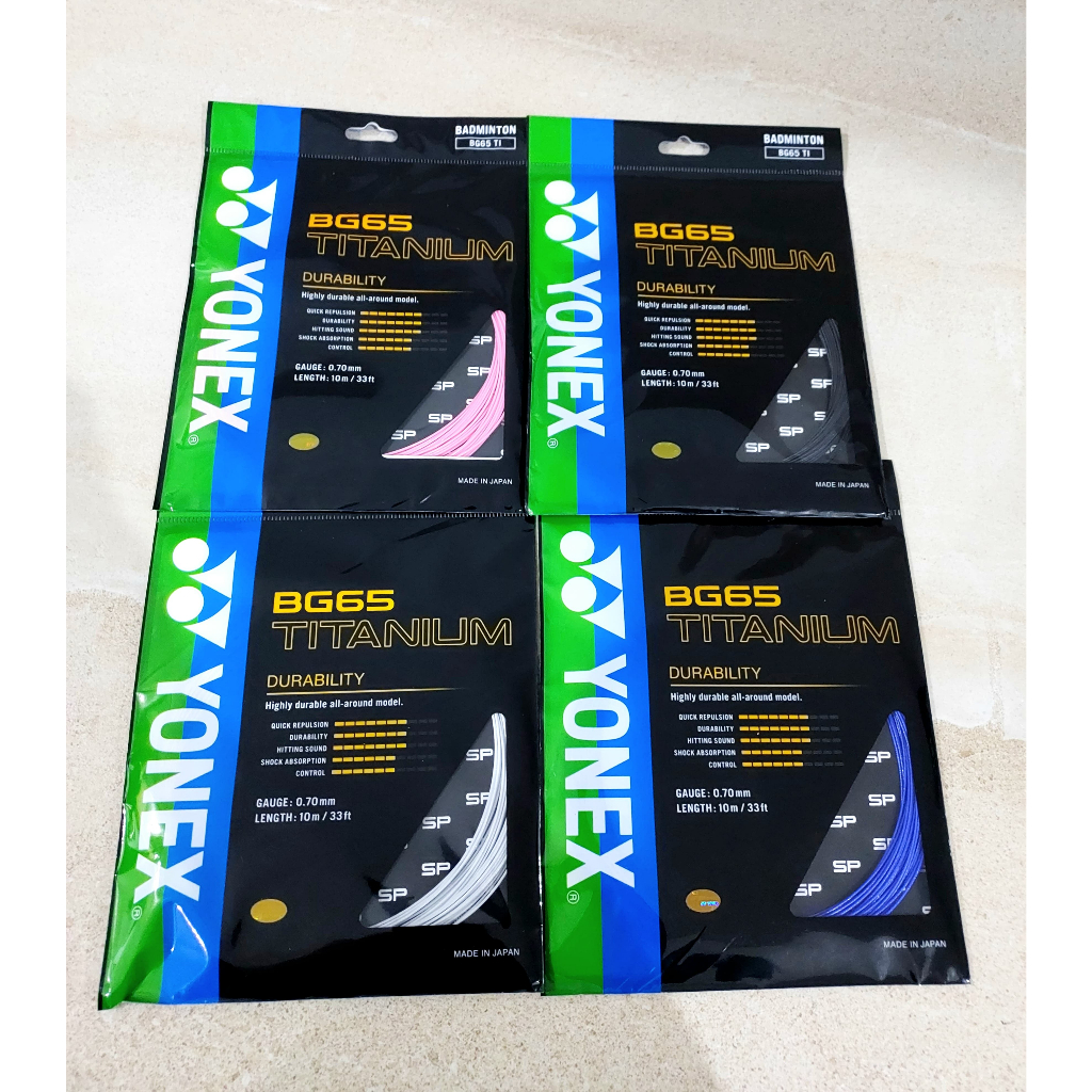 Yonex BG 65 Titanium Original Sunrise Badminton Strings | Shopee Malaysia