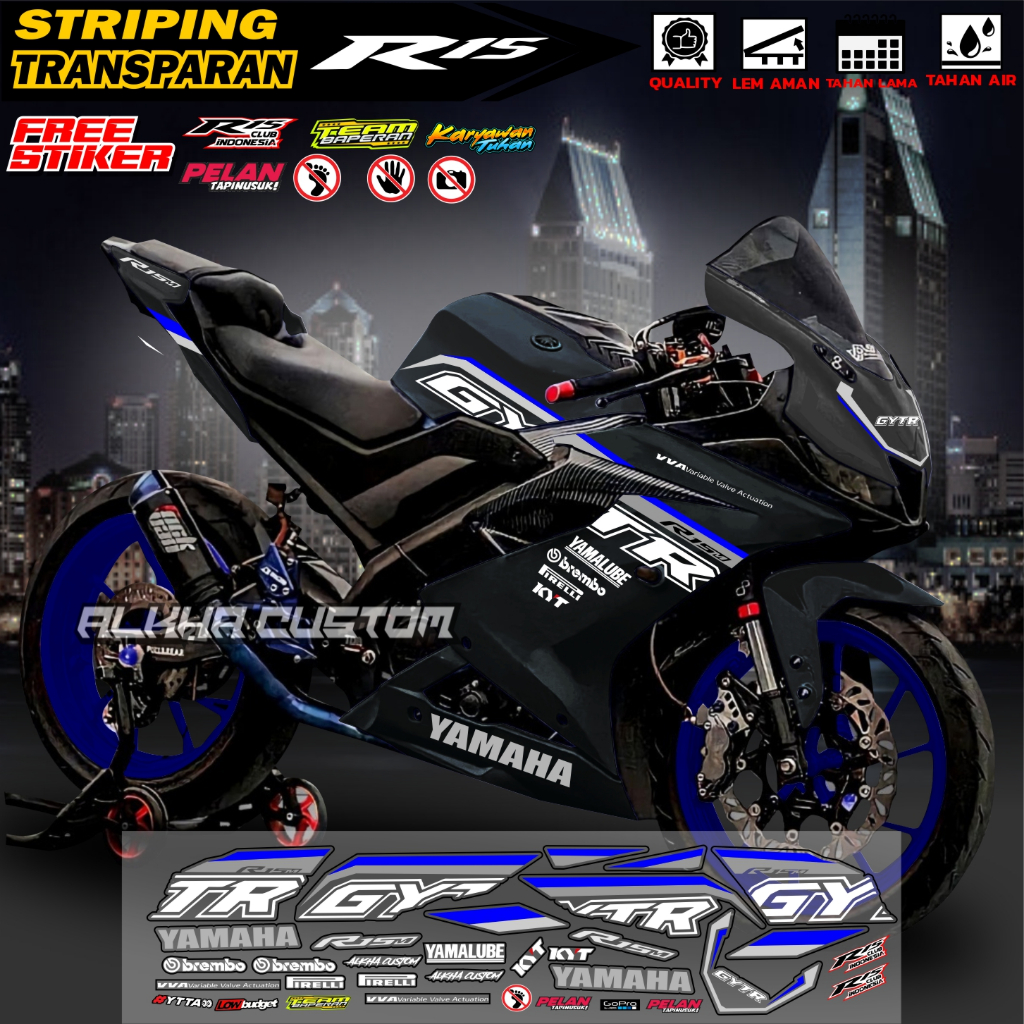 Transparent STRIPING R15 V3 STICKERS R15 V3 | Shopee Malaysia