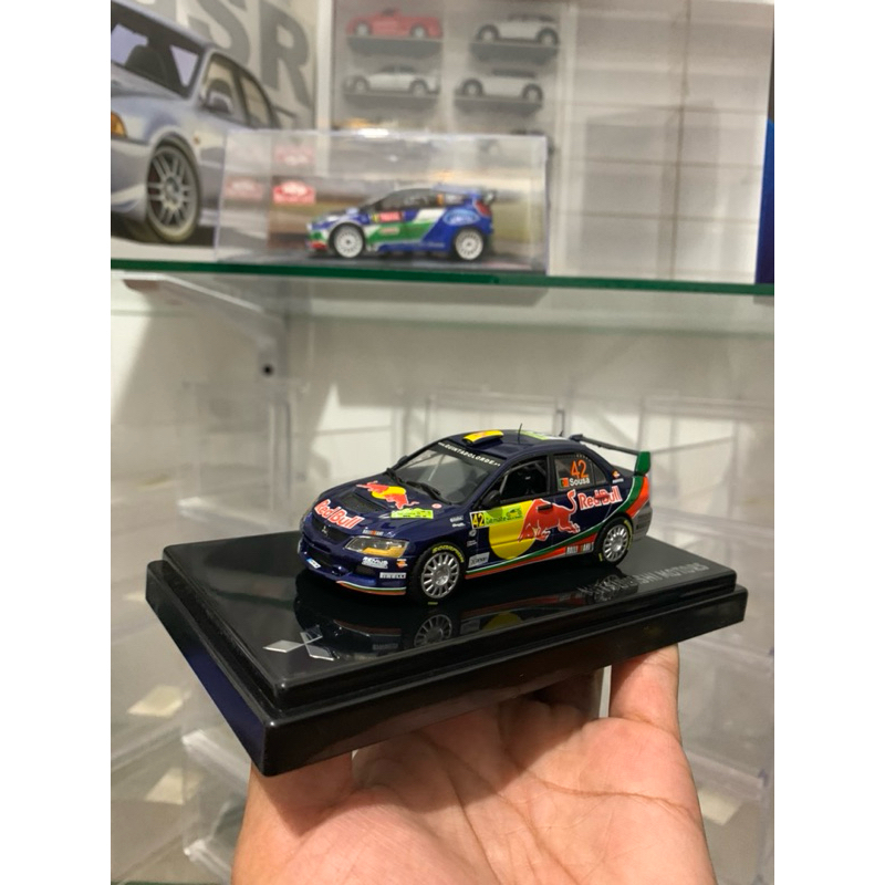 Lancer Evo IX 9 scale 1:43 rally redbull diecast | Shopee Malaysia