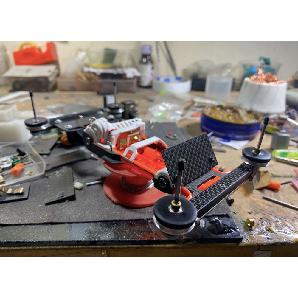 Empty / 1/2 chassis becomes tamiya sloop original tamiya orange chassis ...