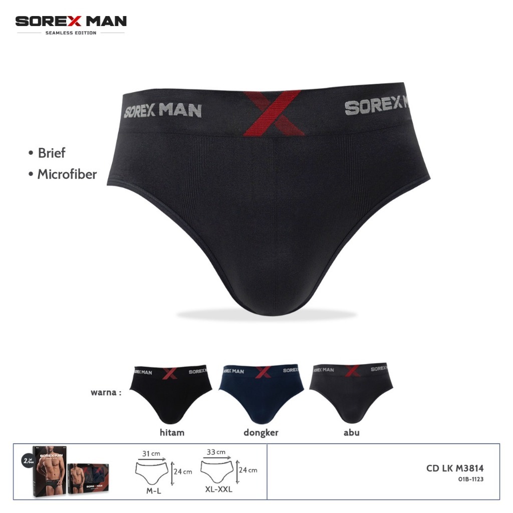(1 Box contains 2 Pcs) Men's Underwear, Large Triangle Model, Sorex Man ...