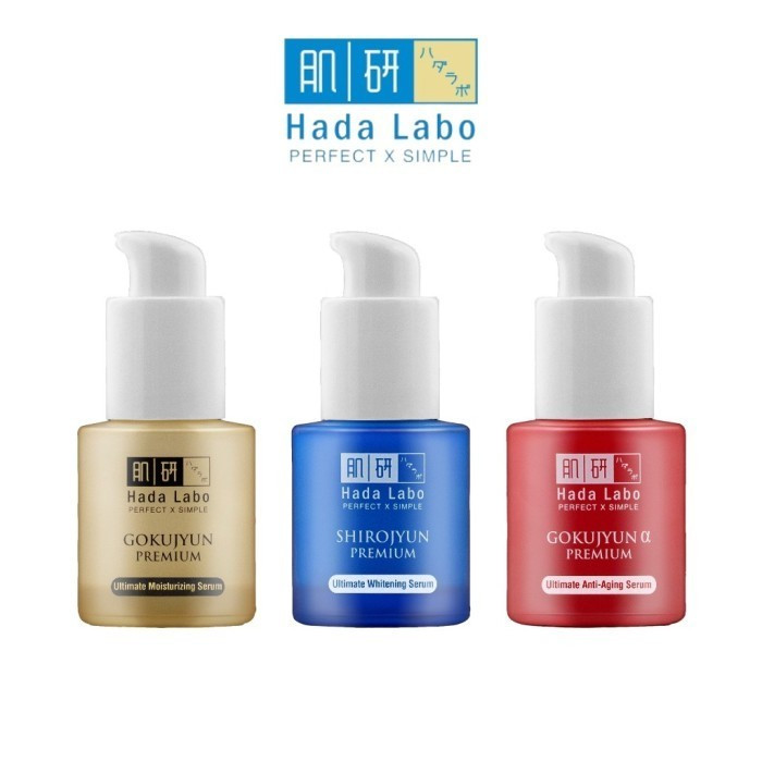 Hada LABO Premium Serum 20ml - Gokujyun - Shirojyun - Alpha Anti Aging ...