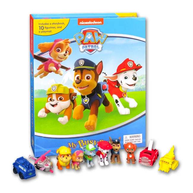 My Busy Book Paw Patrol includes a Storybook, 10 Toy Figurines [Phidal ...
