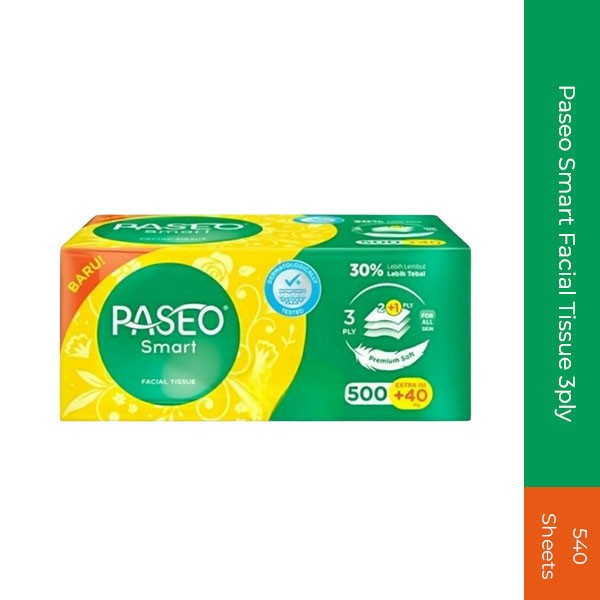 Paseo Smart Softpack Facial Tissue/ Facial Tissue 180sheets (3ply ...