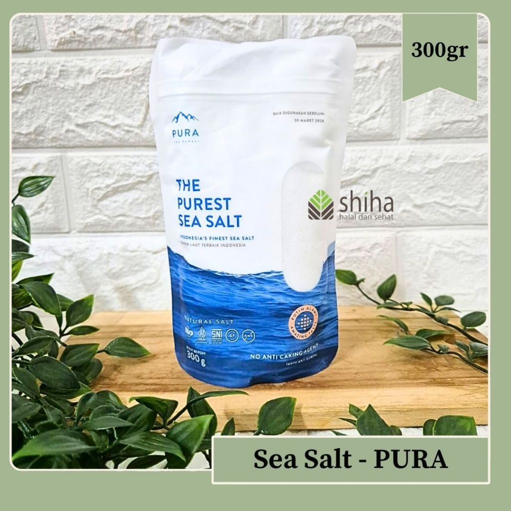 Pura Purest Sea Salt 300gr - Natural Organic Fine / Coarse Sea Salt ...