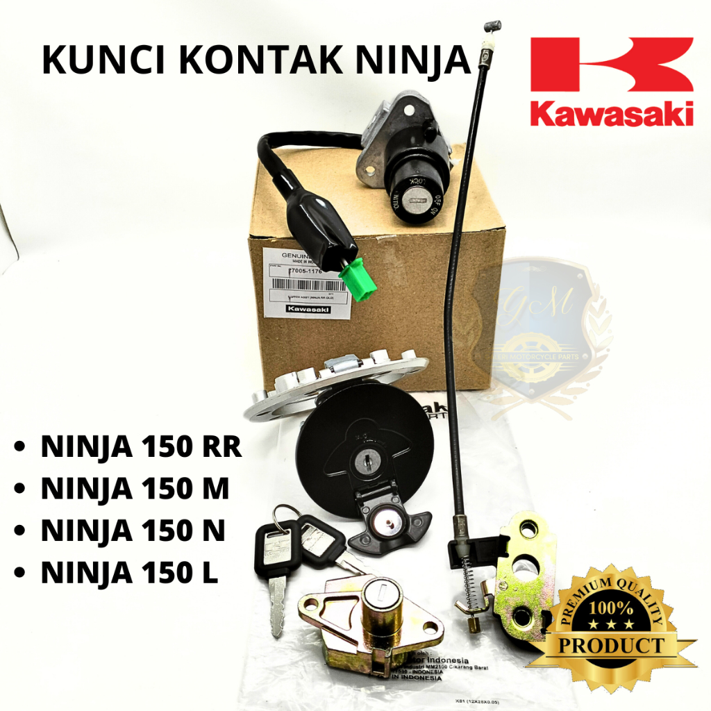 Original Ignition Lock ASSY KAWASAKI NINJA RR OLD SET PLUS Tank Cap ...