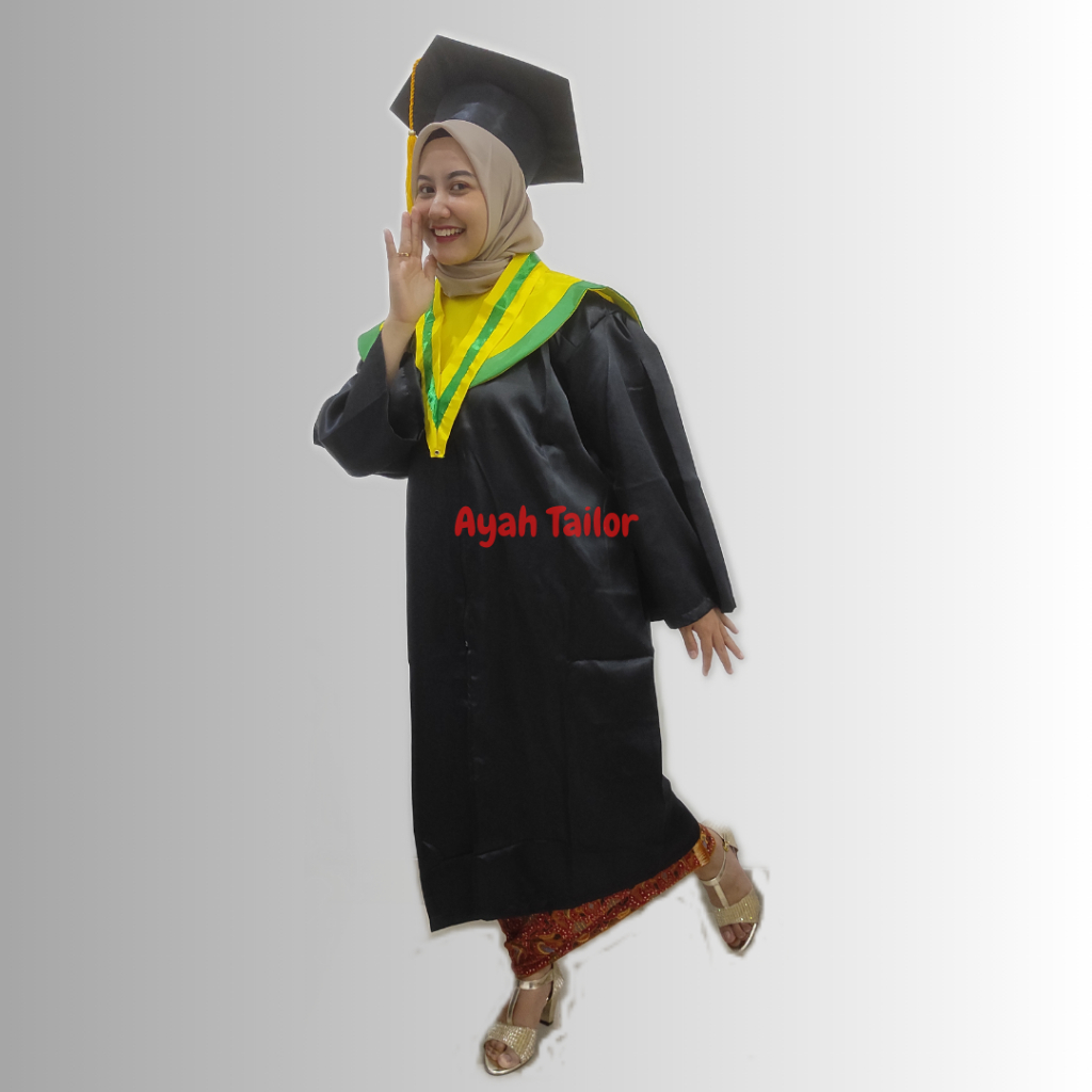 HIJAU Toga Clothes For Adult Graduation Robes For High School ...