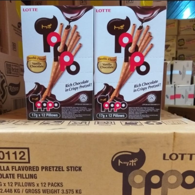 Lotte Toppo Stick Box 17gr x 12pcs | Shopee Malaysia