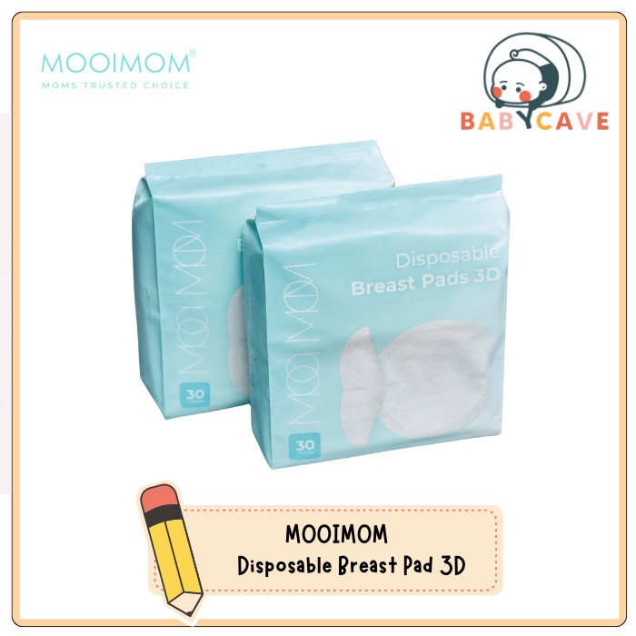 Disposable Breast Pad 3D Ultra Thin MOOIMOM / Breast Milk Container 30 pcs | Shopee Malaysia
