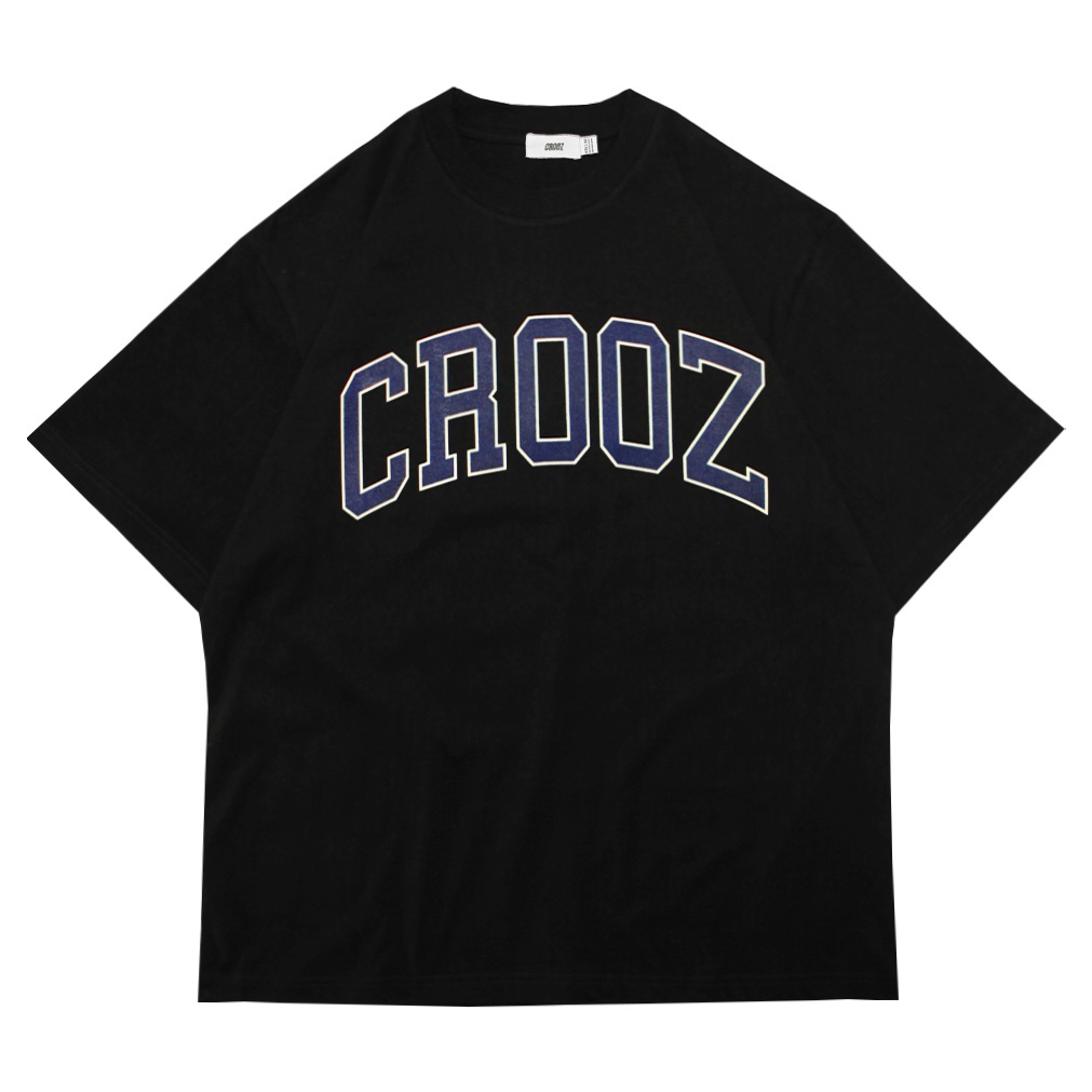 Arch LOGO TEE BLACK | Crooz HEAVY COTTON OVERSIZED T-SHIRT | Plain T ...