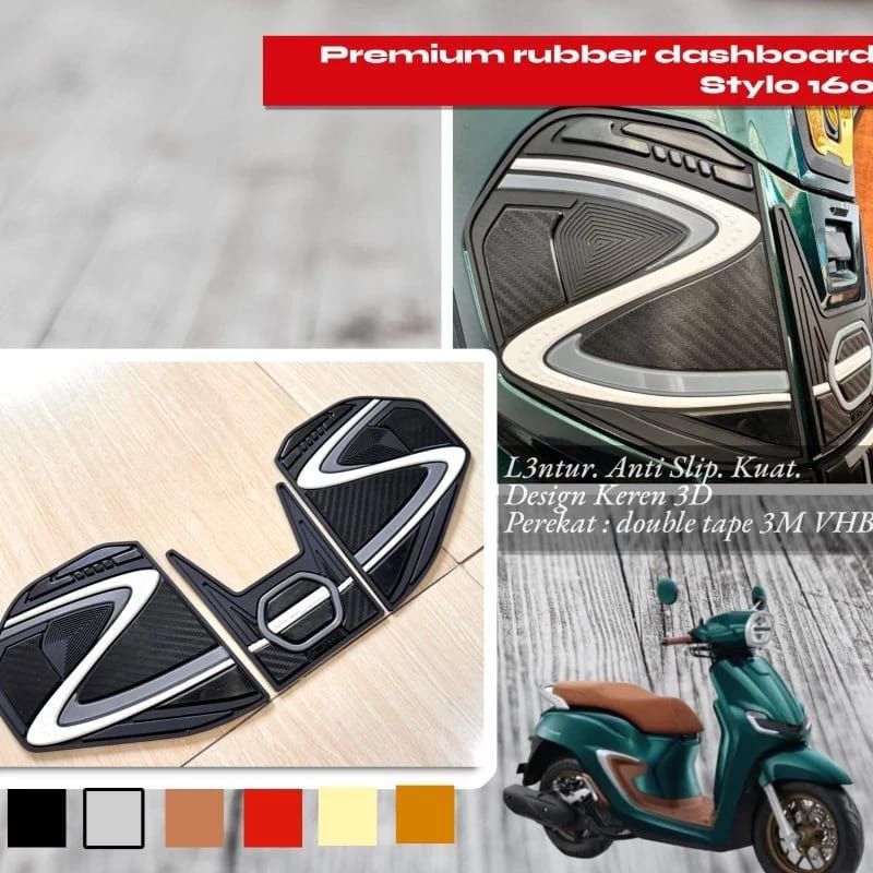 Motopad27 3D dashboard Rubber Sticker for Honda Stylo 160 premium Stylo ...