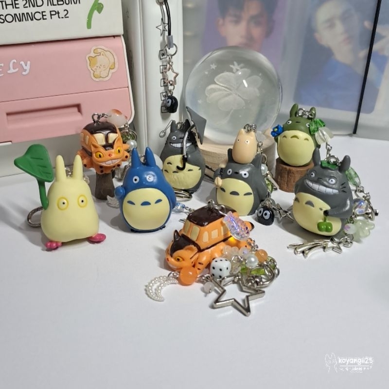 Totoro and Friends Keychain | Beads Studio Ghibli Themed Bag Charm ...