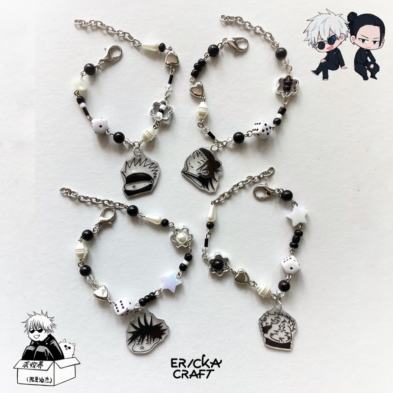 Bracelet GOJO SATORU GETO SUGURU SUKUNA MEGUMI YUJI ANIME JUJUTSU ...