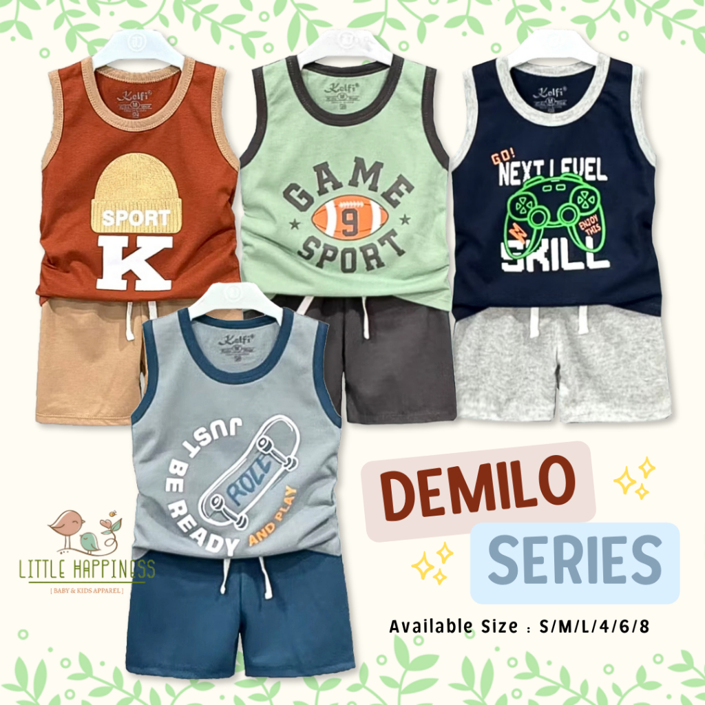 Singlet SET FOR BOYS 1-8 YEARS "DEMILO SERIES" / KELFI CHILDREN'S ...