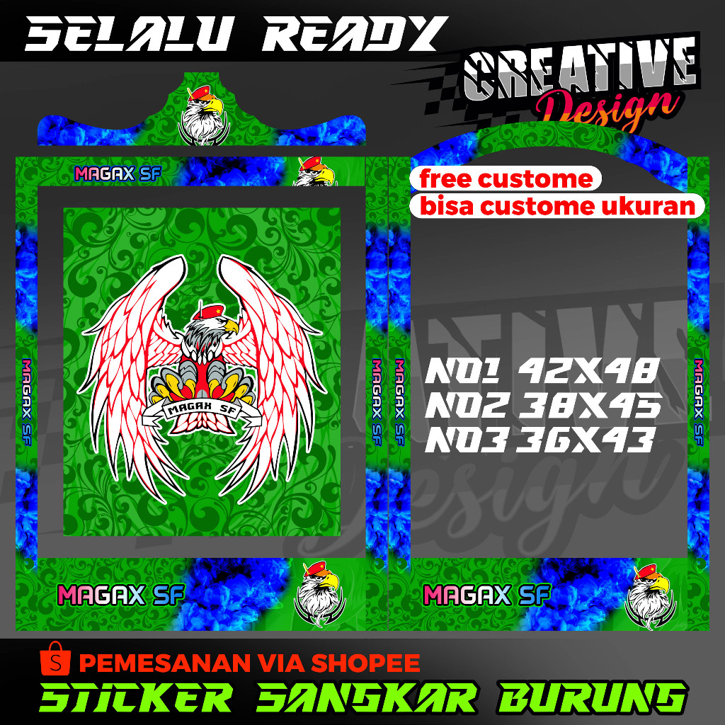 Custom Box Cage STICKER | Shopee Malaysia