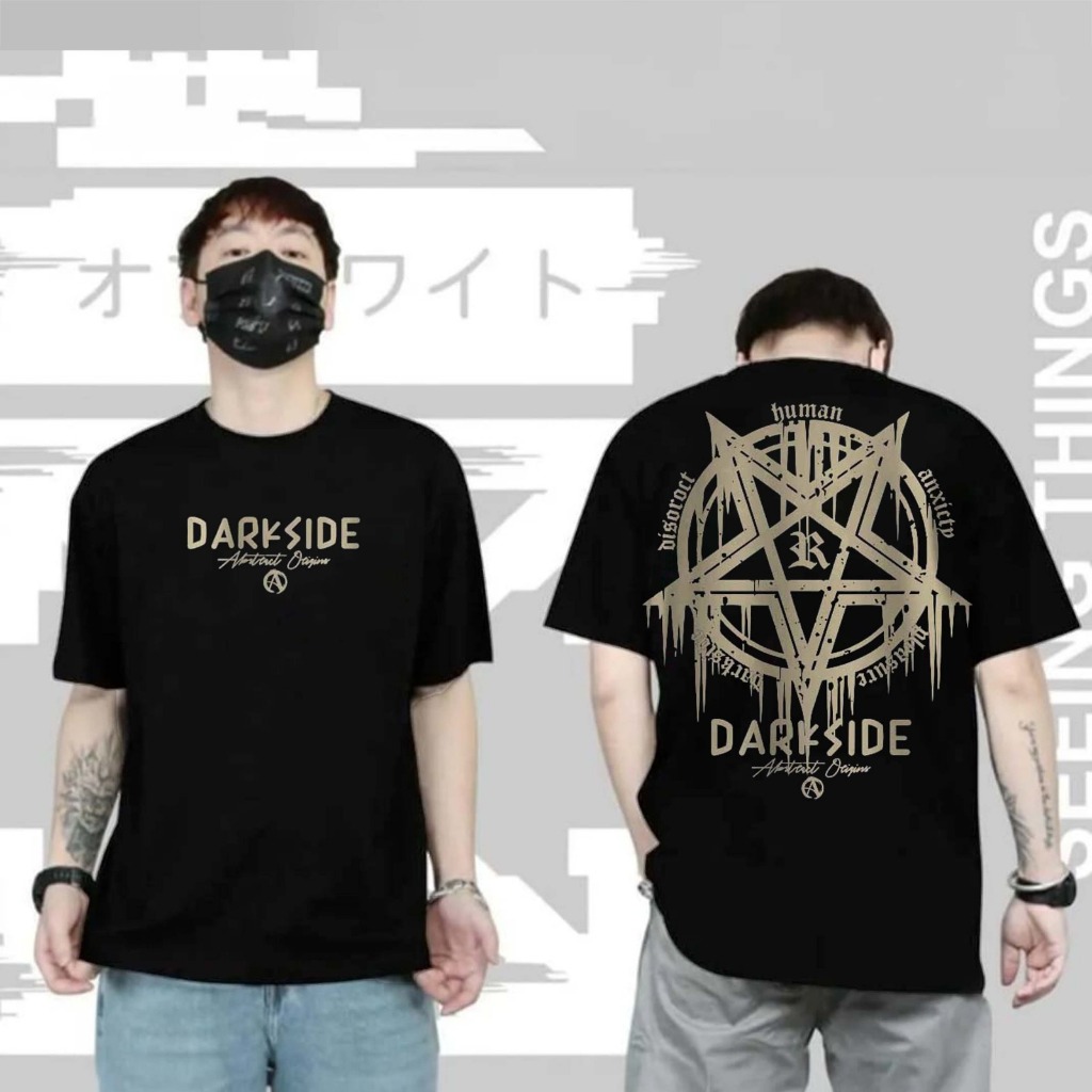 COOL MEN'S DISTRO T-SHIRTS DARKSIDE T-SHIRTS ROUND STAR LOGO T-SHIRTS ...
