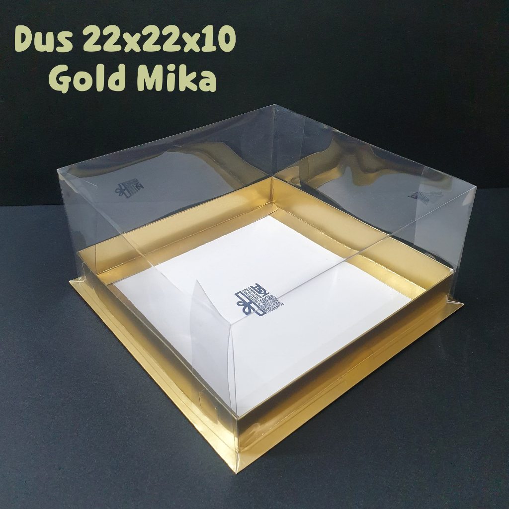 Full Mica Closed cake Box 22 x 22 x 10 cm cake Box packaging Box ...