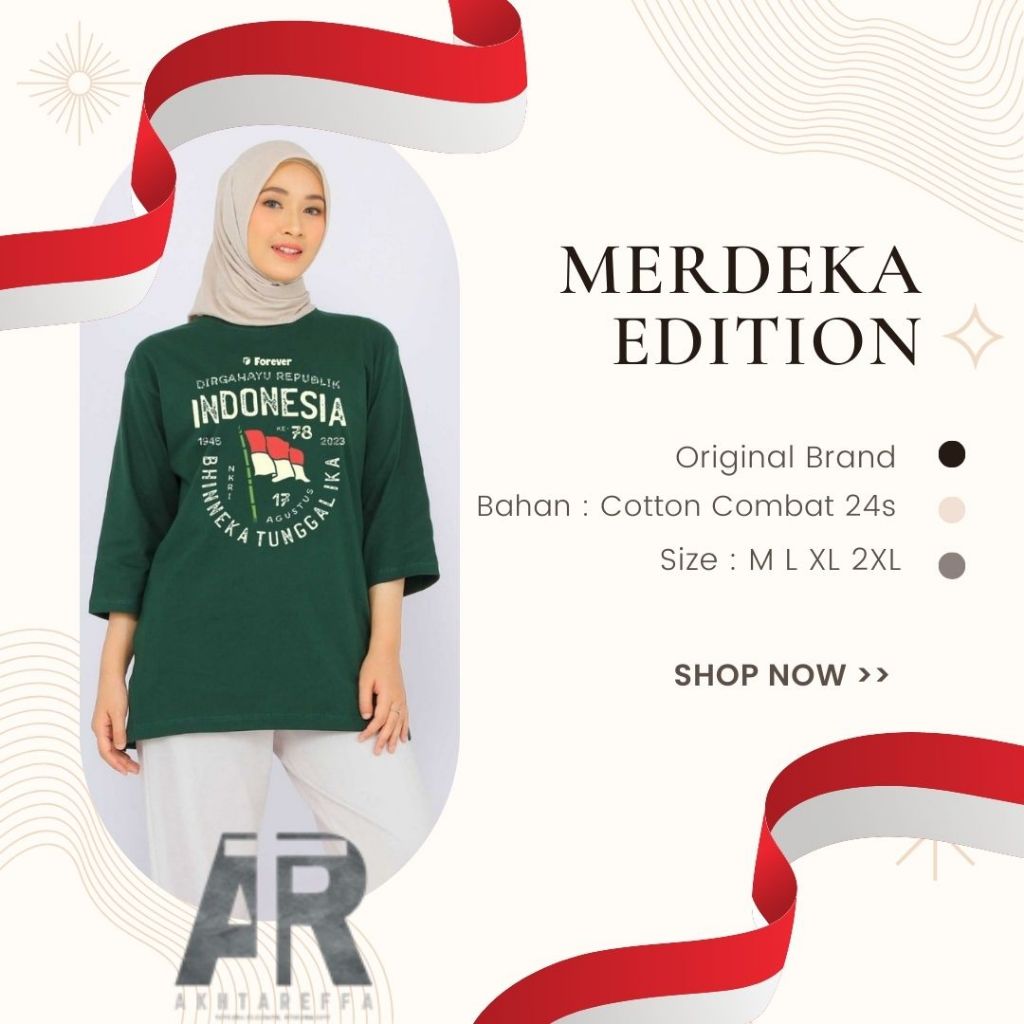Dirgahayu Merdeka Day Theme Women's T-shirt Oversize M L | Shopee Malaysia
