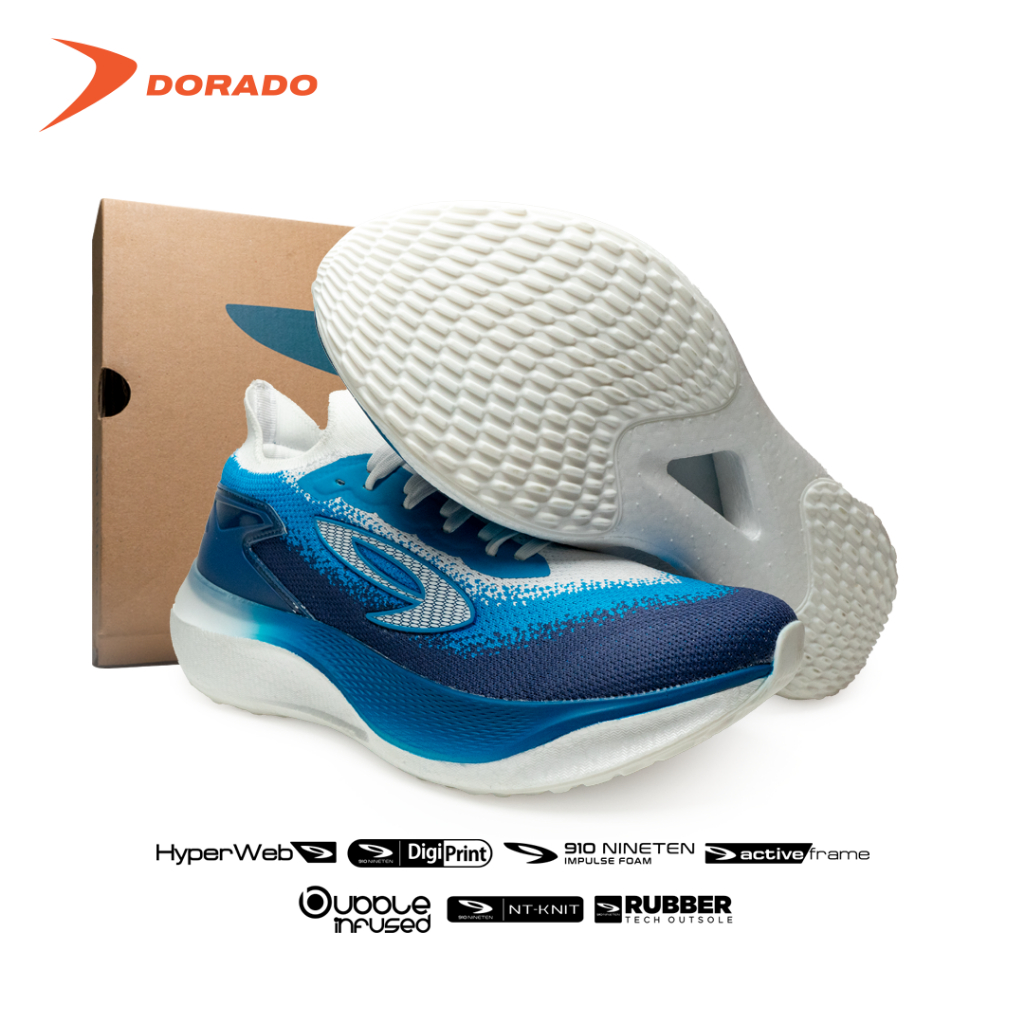PUTIH 910 Nineten Haze Infiknit V2 RUNNING SHOES - WHITE/LIGHT-BLUE ...