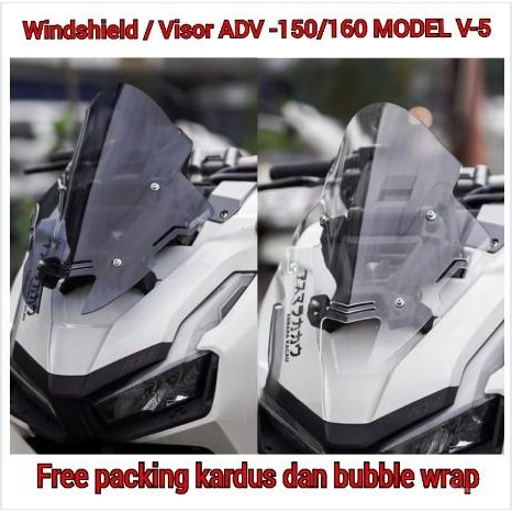 Honda ADV Sporty TDR Windshield Visor || ADV 150 and 160 devil TDR ...