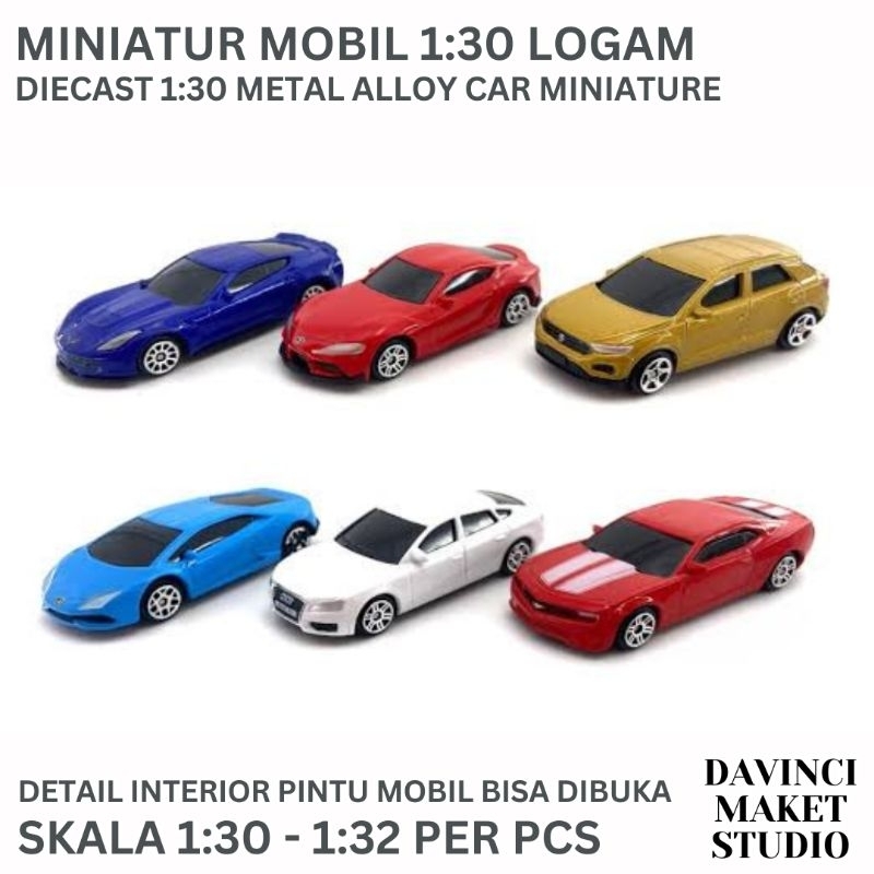 (1:30) Miniature Metal Car Vehicle Diorama Mockup - Metal Car Vehicle 1 ...