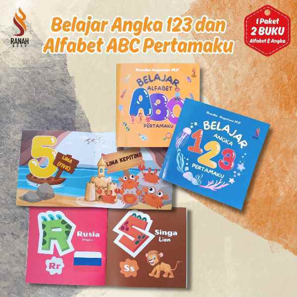 Package Of 2 Learning Books Numbers 123 And My First ABC Alphabet ...