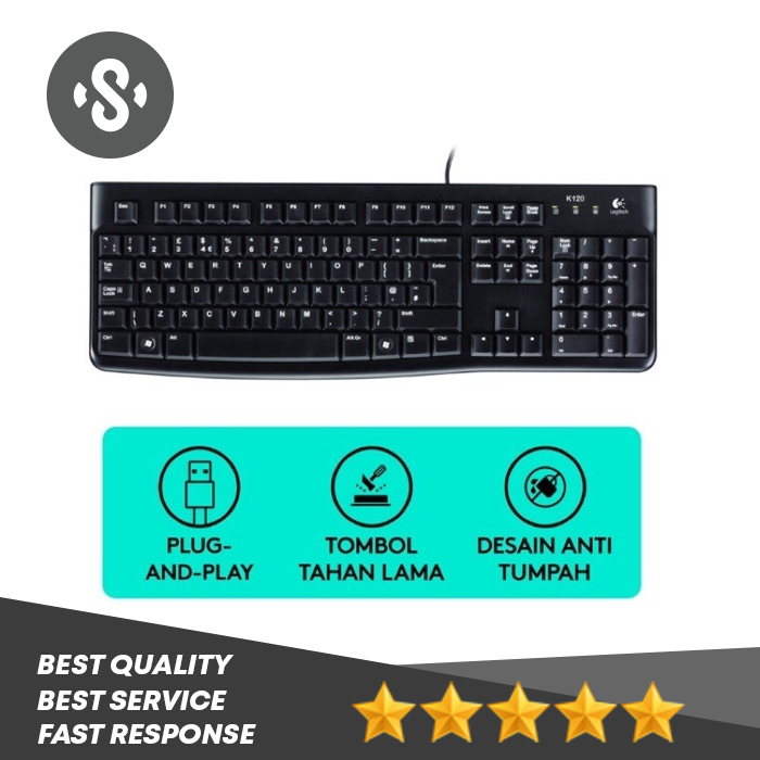 Logitech K120 Keyboard - Logitech USB Keyboard | Shopee Malaysia