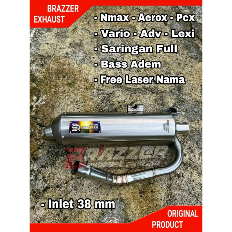 Exhaust Standard Racing Stainless Steel Nmax New Nmx Old Aerox New ...