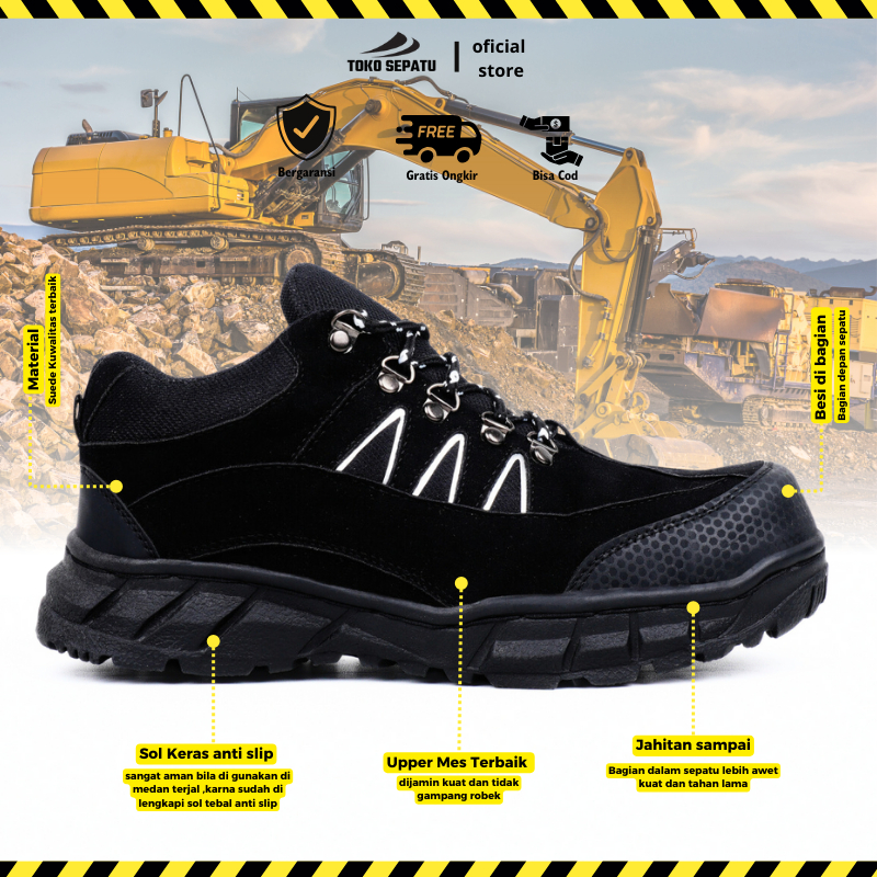 Safety Shoes Boots Men Original Safety Shoes Iron Toe Touring Tracking ...