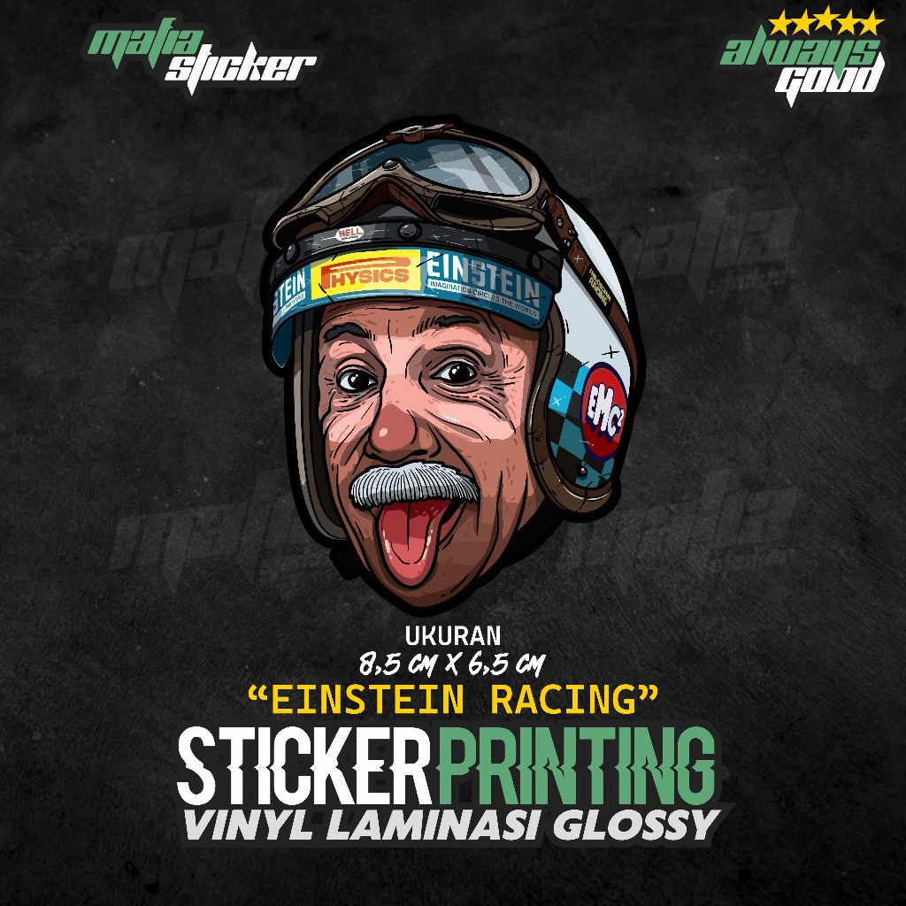Sticker/sticker PRINT CUT EINSTEIN RACING | Sticker VIRAL RACING CASE ...