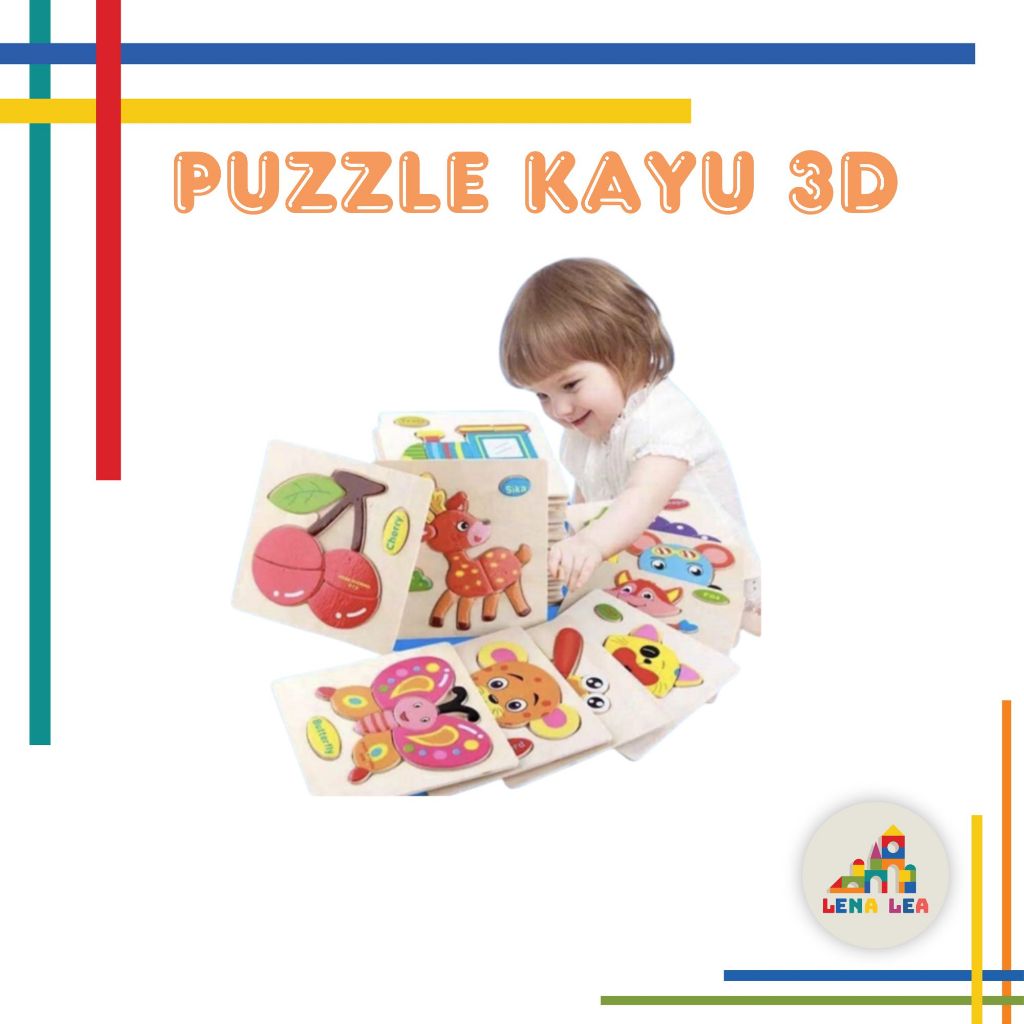 KAYU TokoLenaLea 3D Wooden Puzzle / Hewab Puzzle / Wooden Puzzle ...