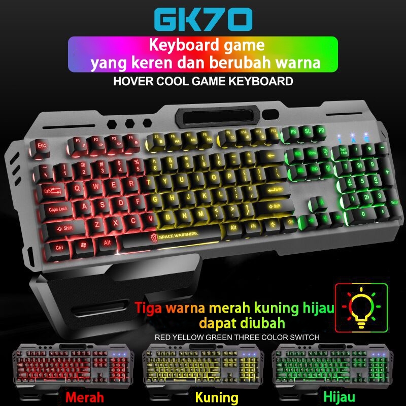 Gaming Keyboard Mechanical Keyboard GK70 Waterproof RGB Gaming Keyboard ...
