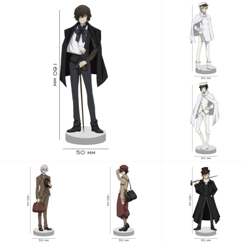 Bungou STRAY DOGS ACRYLIC STANDEE II/ACRYLIC STANDEE FIGURE ANIME ...