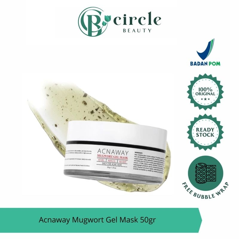ACNAWAY Advance Mugwort Acne Gel Mask 50gr Anti Pores Gel Mask Mugwort ...