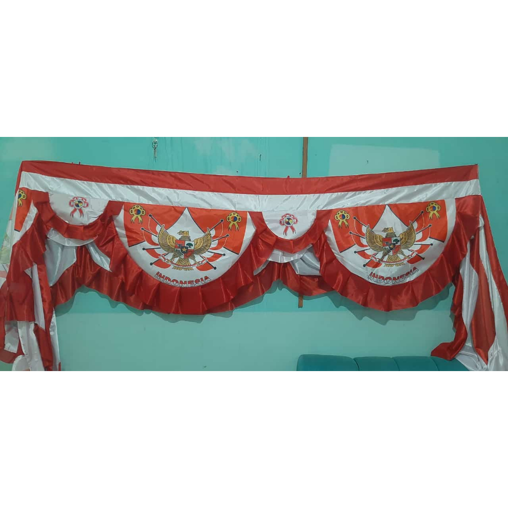 MERAH PUTIH 10-wave Red And White Garuda Background | Shopee Malaysia