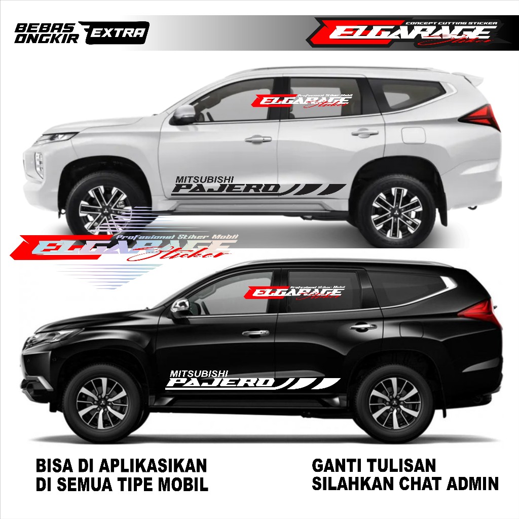 Pajero Sticker list minimalist Car Mitsubishi Pajero Sticker Pajero ...