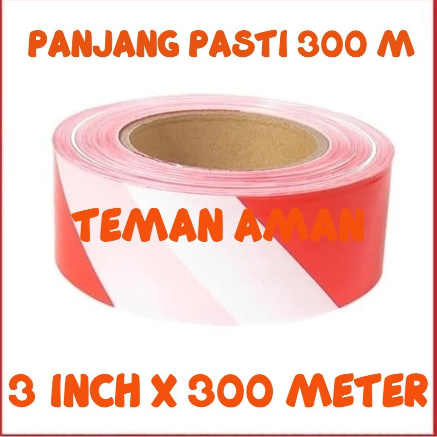 MERAH PUTIH Police SAFETY LINE TAPE 3" INCH | Shopee Malaysia