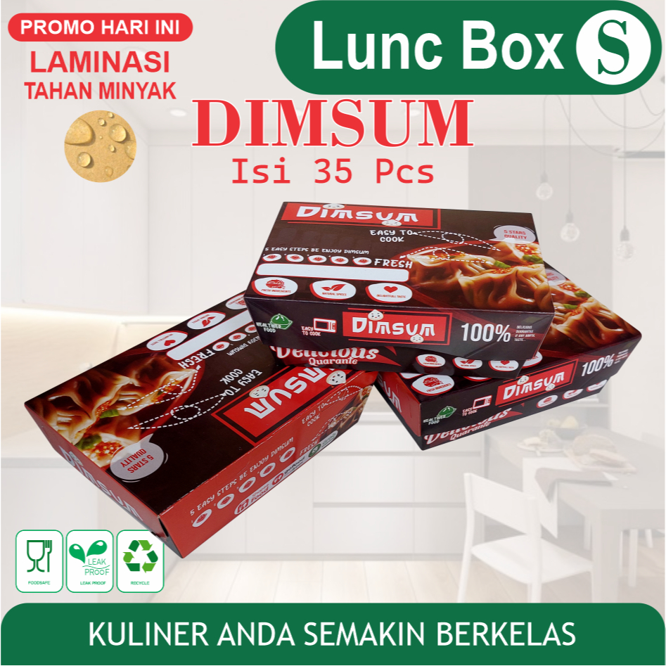HITAM Lunch Box Black Size S Dimsum Box Contents 35 Chicken Paper Box ...