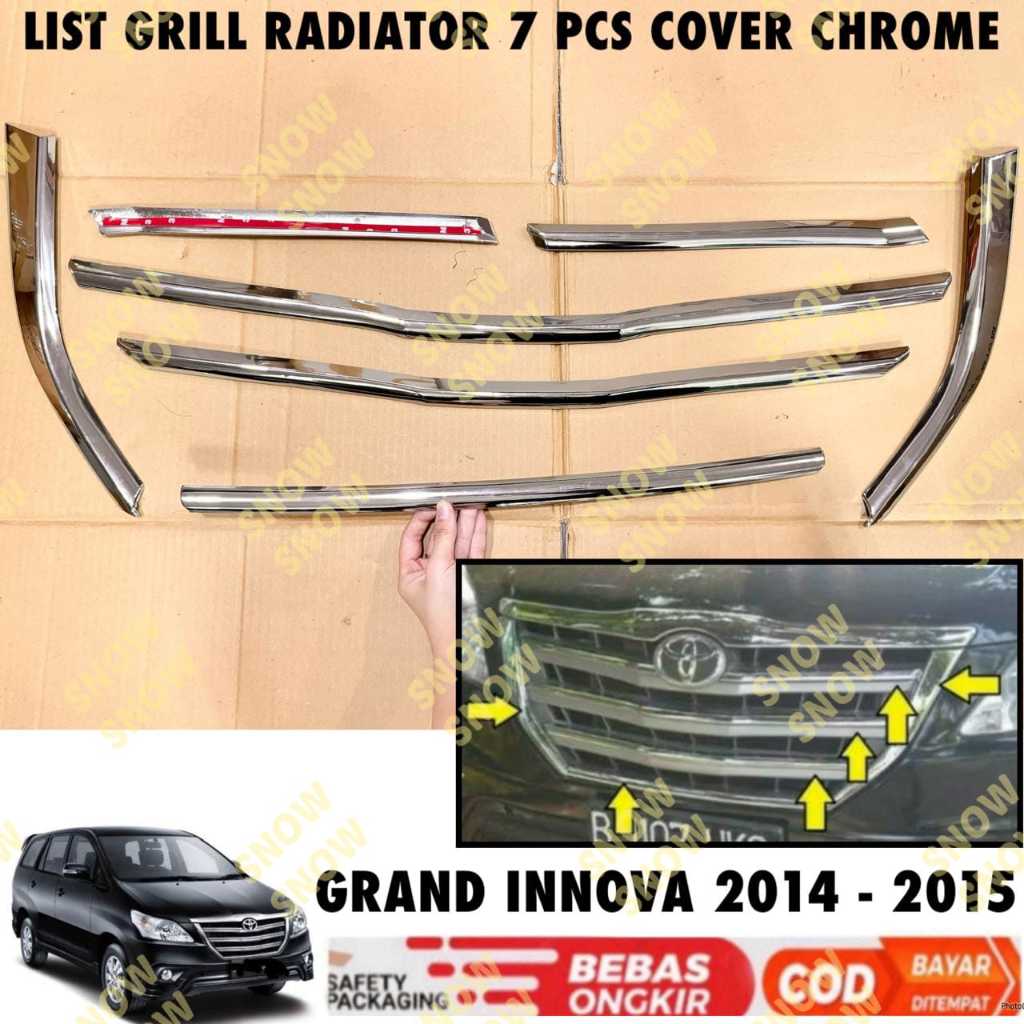 List Grill Radiator Front Bumper 7pcs Grand Innova Barong 2014 2015 ...
