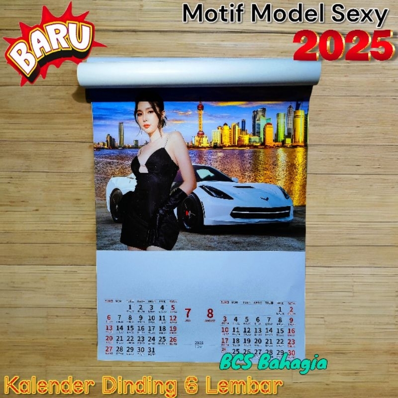 Wall Calendar Imported Chinese 6 Sheets In 2025 Sexy Hongkong Artist ...