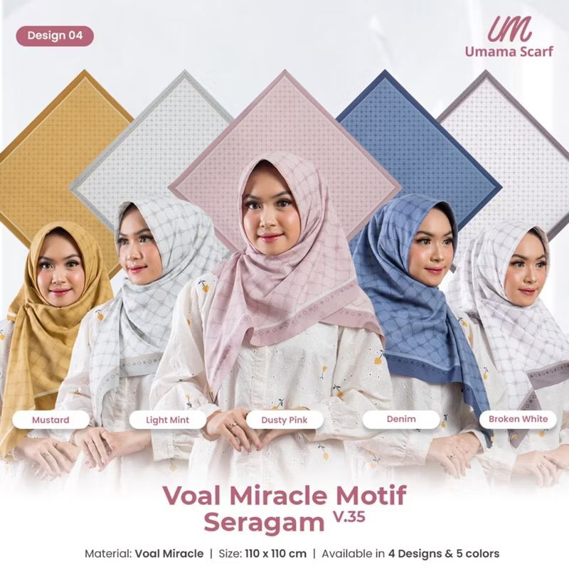 Original Umama Pouch Rectangular Hijab 110x110 cm | Shopee Malaysia
