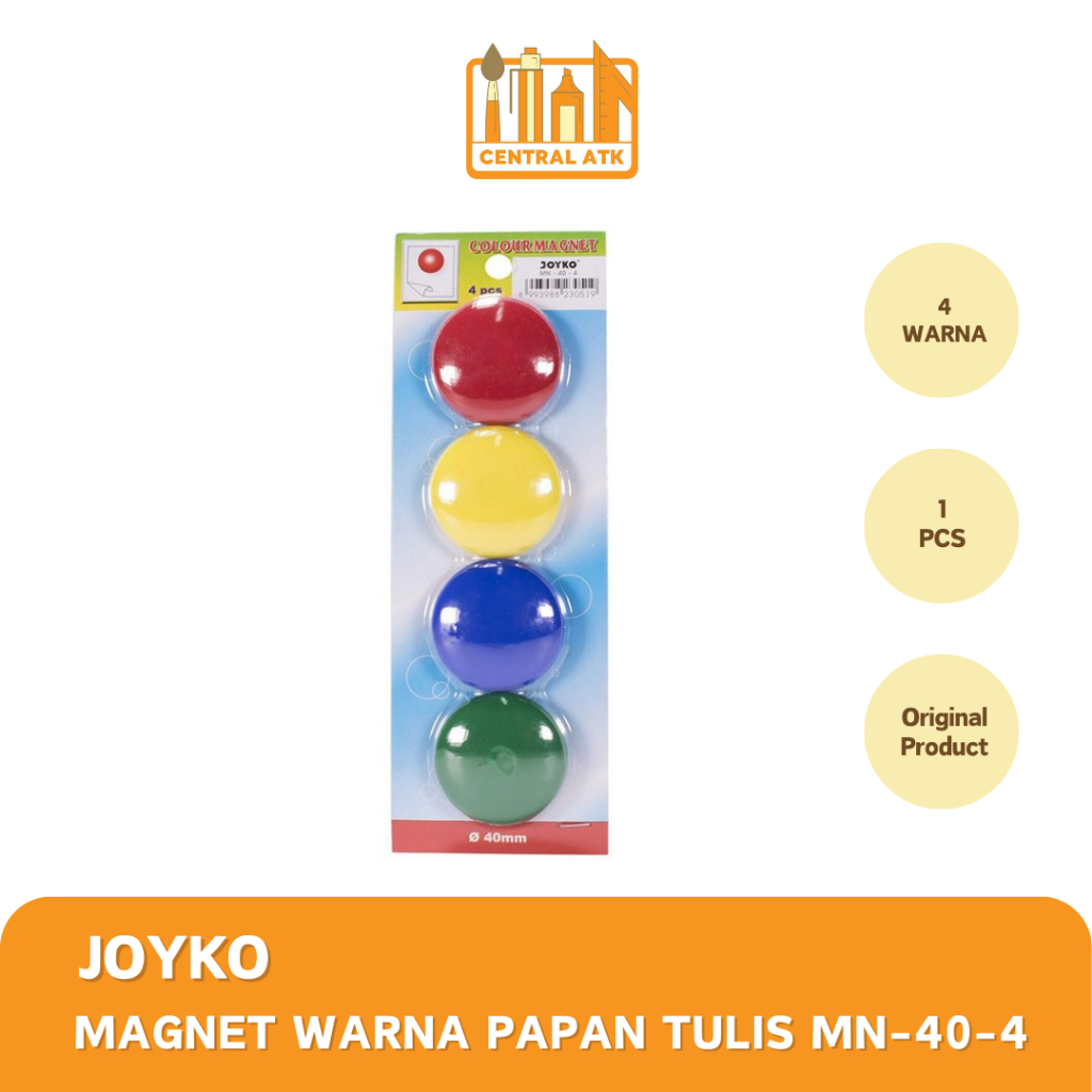 Whiteboard COLOR MAGNET / JOYKO REFRIGERATOR MN-40-4 (4 COLORS ...