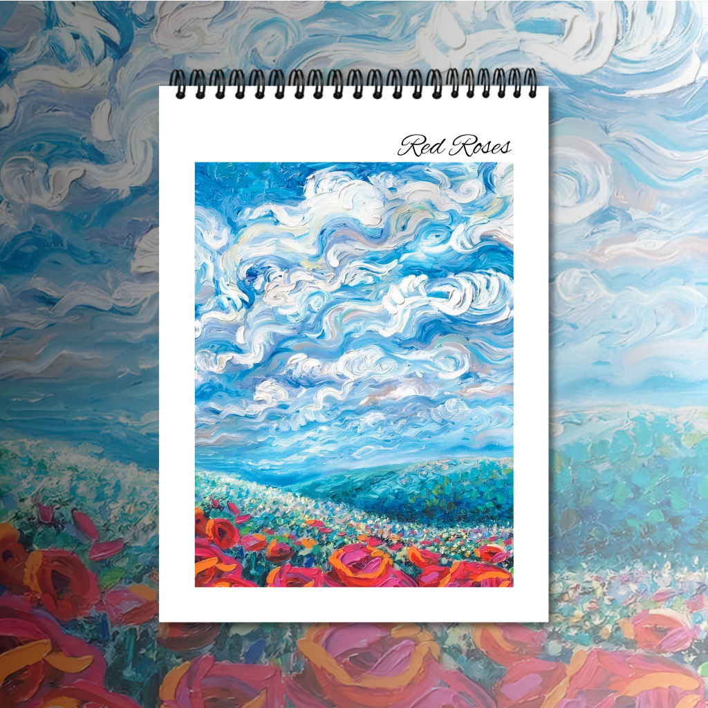 Sketchbook A5 Aesthetic Vertical Drawing Book Spiral Volume 50 Sheets ...