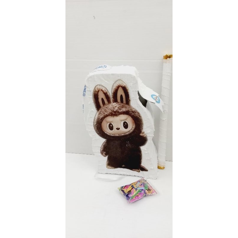 PUTIH White Labubu Zimomo Mini Pinata for birthday parties | Shopee ...