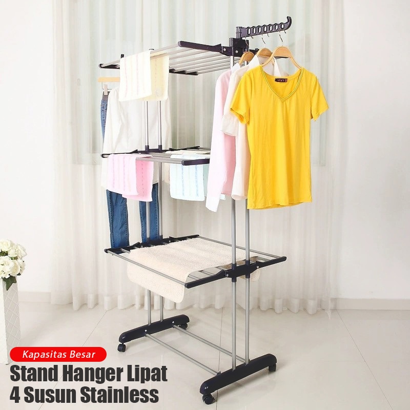 Clothesline 4-tier Korean Clothesline 4-tier Stacking Rack/Clothesline ...