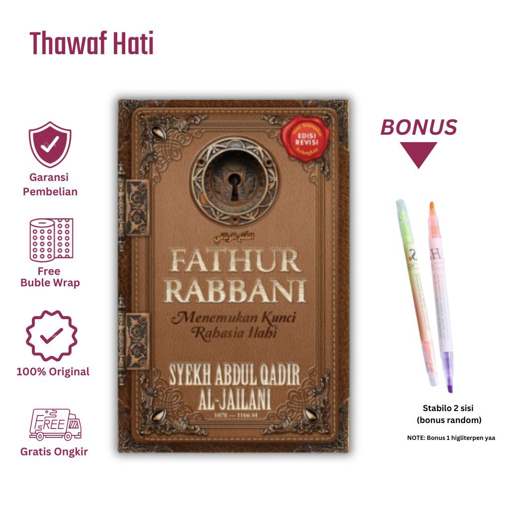 Book Fathur Rabbani - Sheikh Abdul Qadir al-Jailani - Turos Pustaka ...