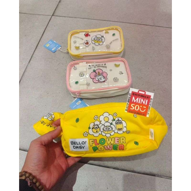 MINISO Pencil Case / Stationary Case DAISY MINIONS Collection Lace ...
